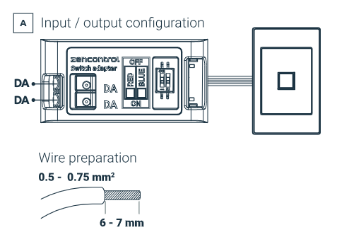 DALI-2 switch adapter for 30/40 Slave mech, Supports 1 Button with Ind ...