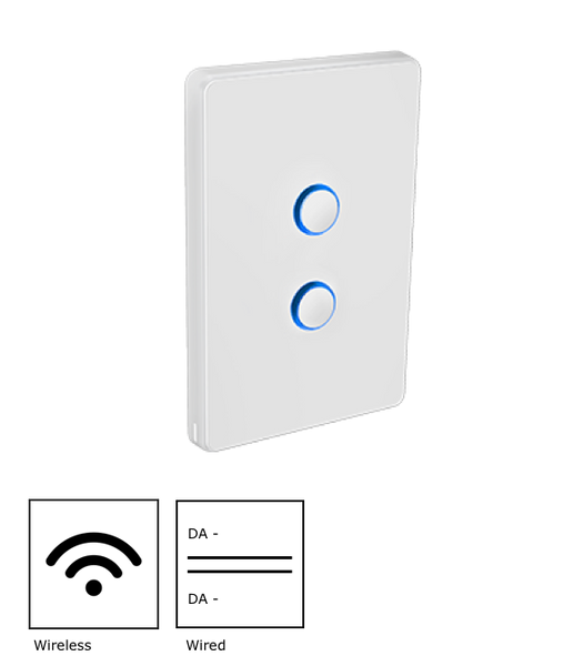 Two-button Smart Switch DALI-2 Wired and Wireless – Lumen Resources