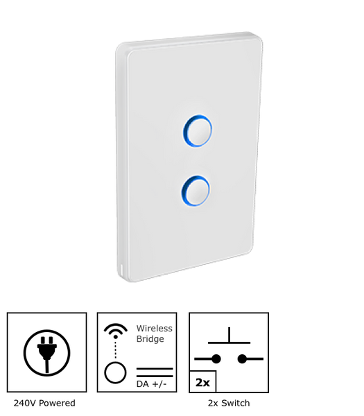 Two-button Smart Switch DALI-2 Wired and Wireless – Lumen Resources