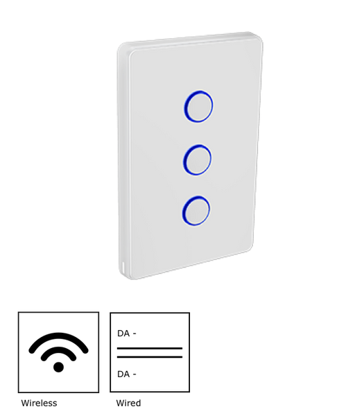 Three-button Smart Switch DALI-2 Wired and Wireless – Lumen Resources